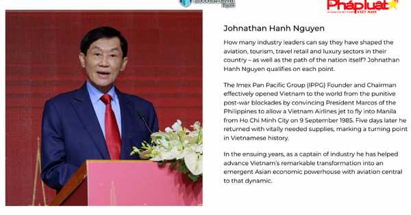 Pháp Luật TV - Doanh nhân Johnathan Hạnh Nguyễn được The Moodie Davitt ...